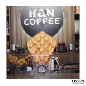 Bubble waffle "Han Coffee" 1 sany